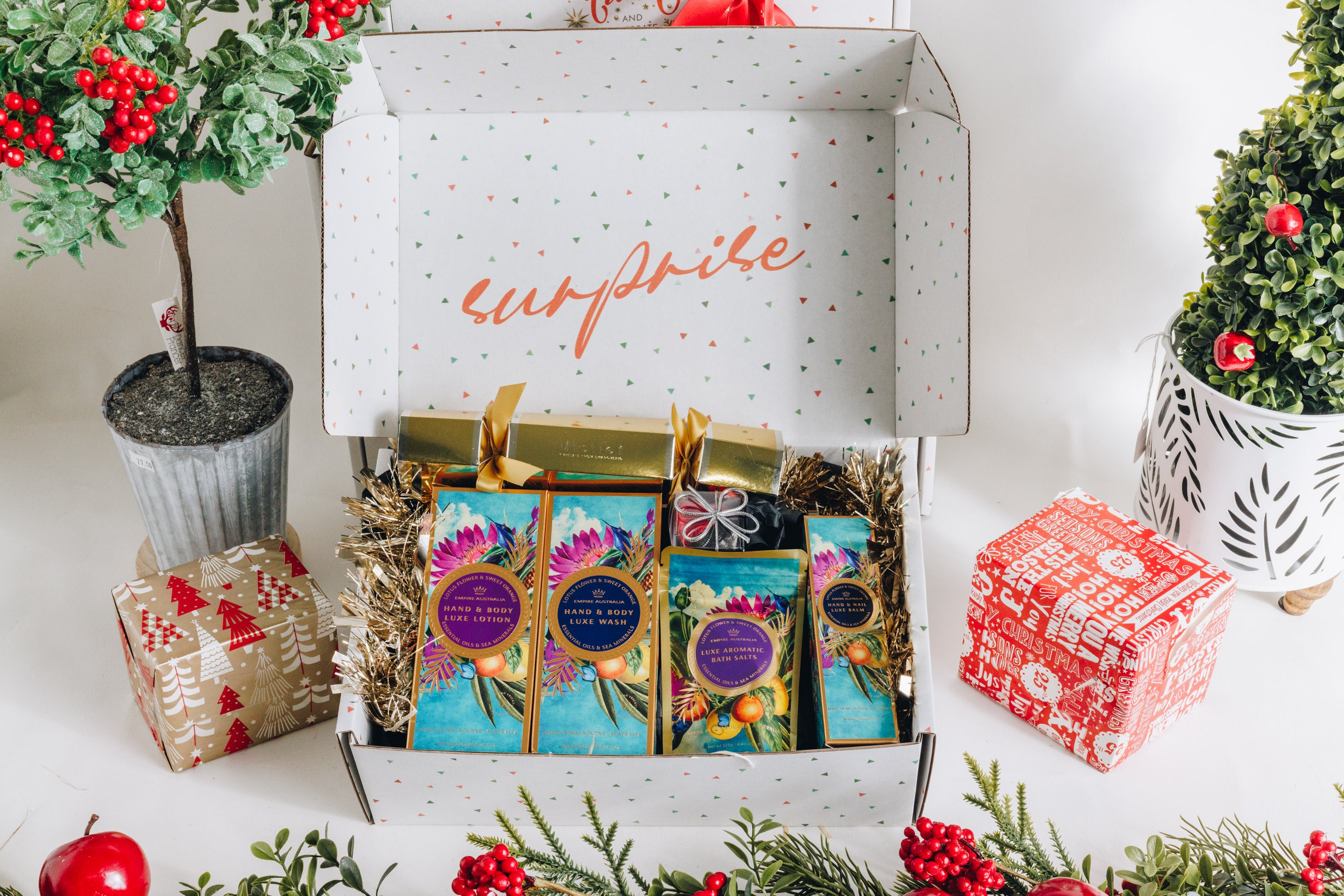 Empire Christmas luxury hand and body hamper – Central Coast Hampers ...