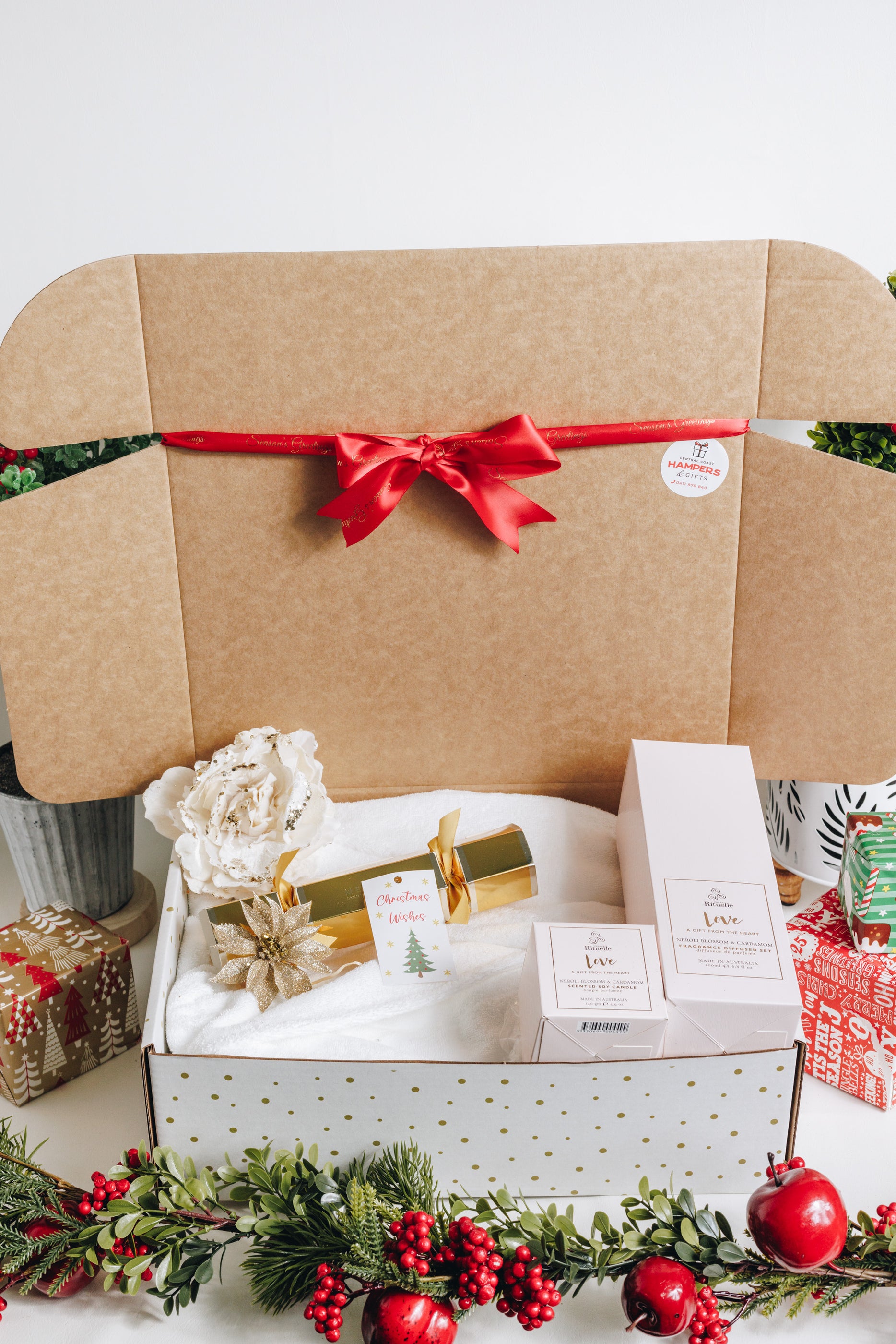 Urban Rituelle 'Love' and luxury Robe hamper – Central Coast Hampers ...